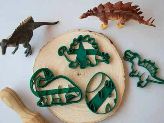 Sellos de huellas y siluetas de dinosaurios - Sumando Momentos